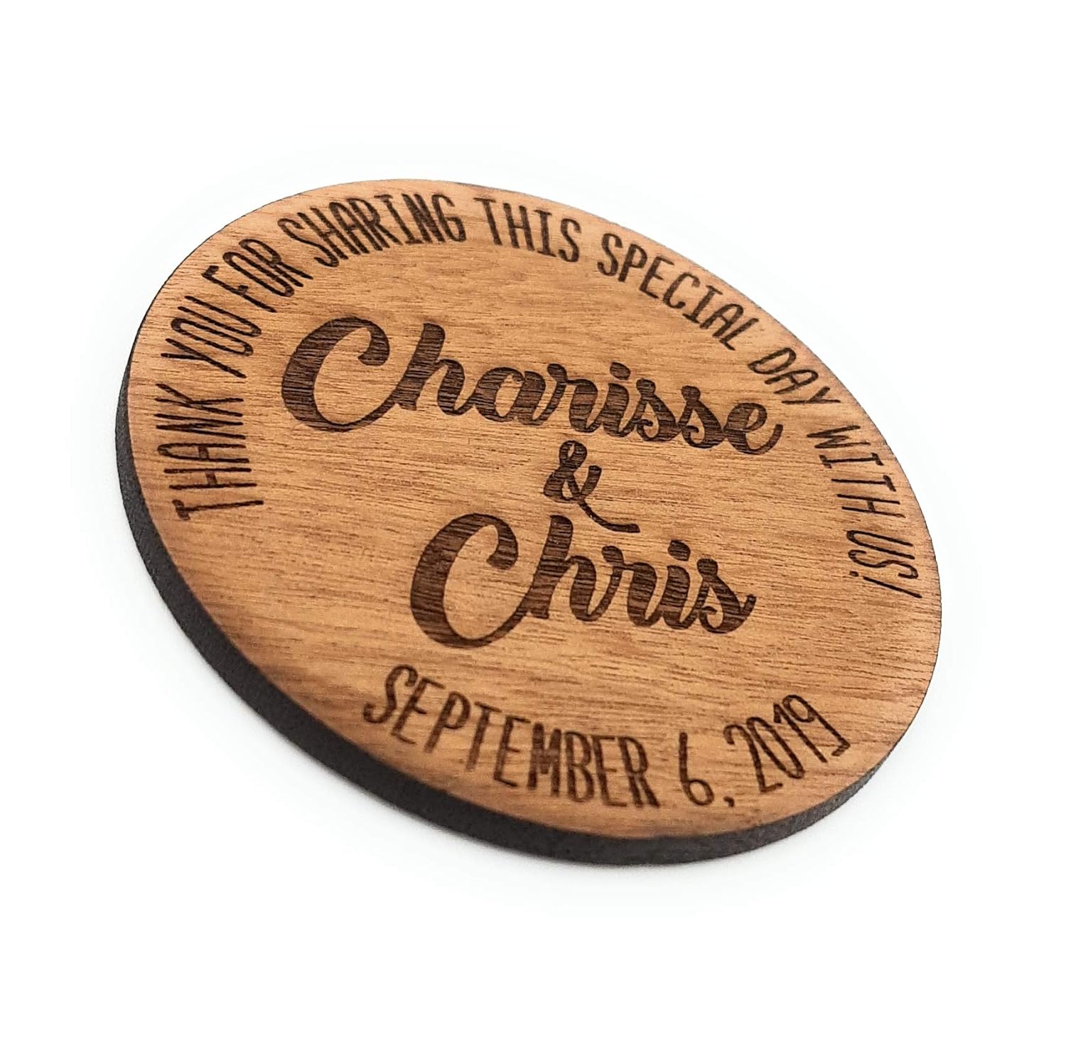 Amazon.com: Wedding favors, wooden magnets, personalized wedding favors ...