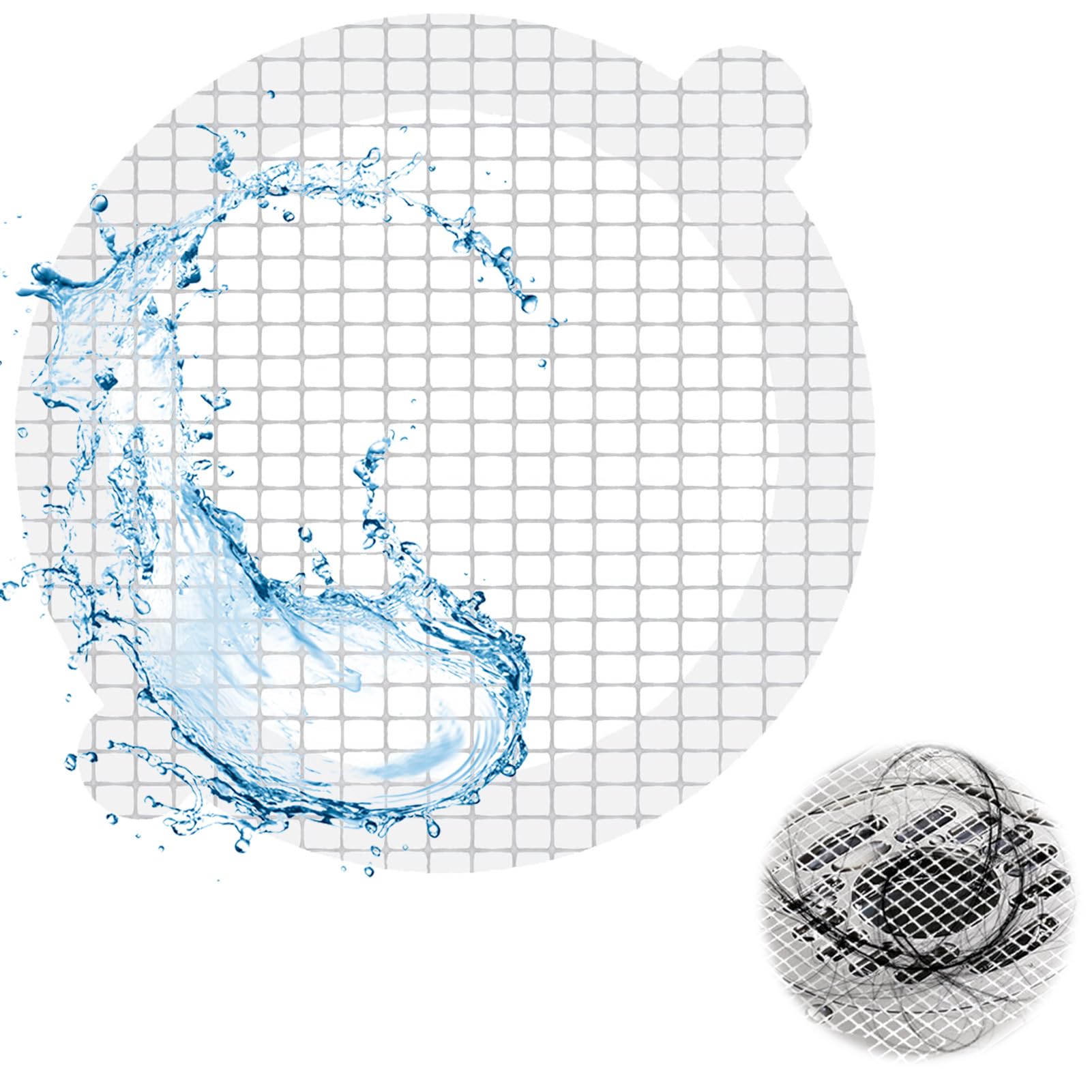30 Pack Disposable Hair Catchers for Shower, Disposable Shower Drain ...