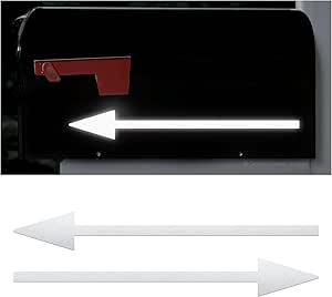 Amazon.com: Set of 2 Reflective Mailbox Arrow Decals, Two Outdoor Arrow ...