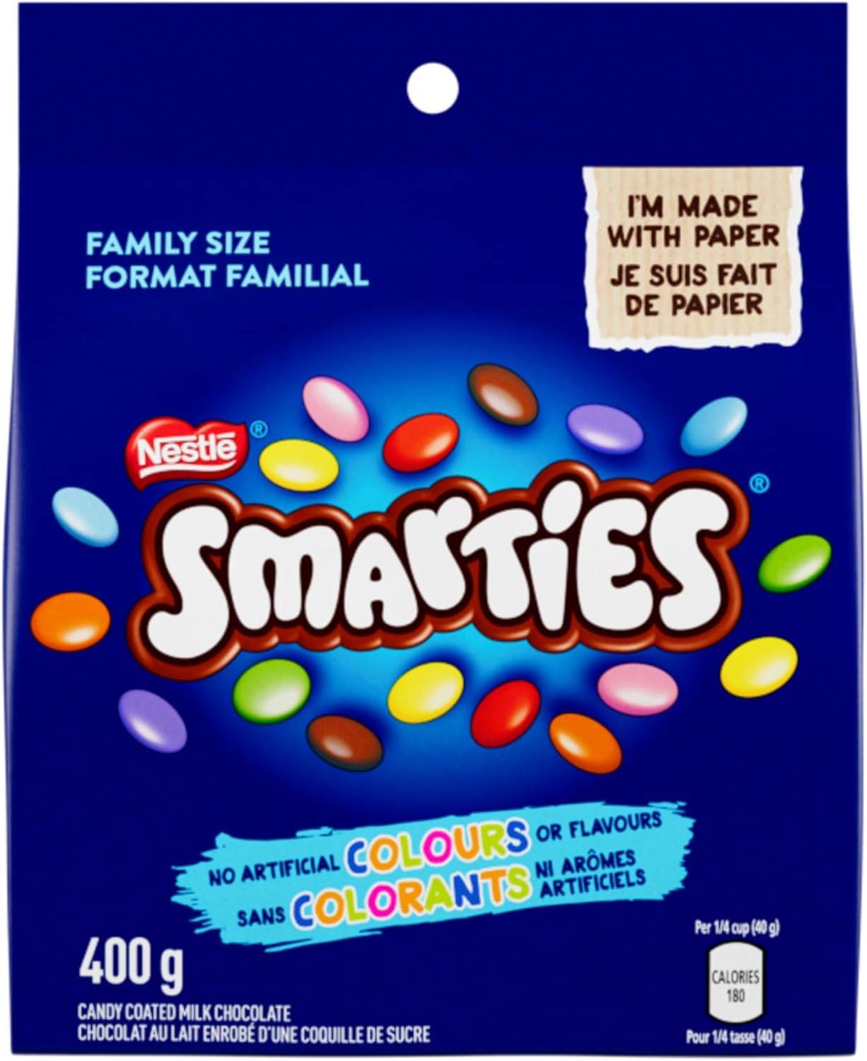 NESTLÉ SMARTIES Candy Coated Milk Chocolate Family Pouch, 400 g ...