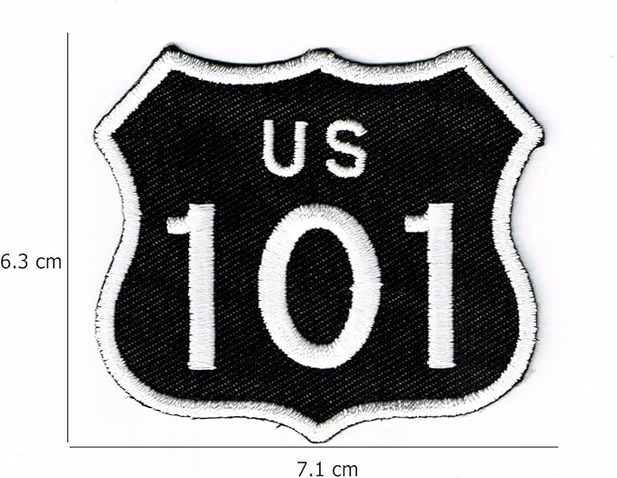 Us 101 Highway 101 Sign Logo 001 : Amazon.co.uk: Fashion