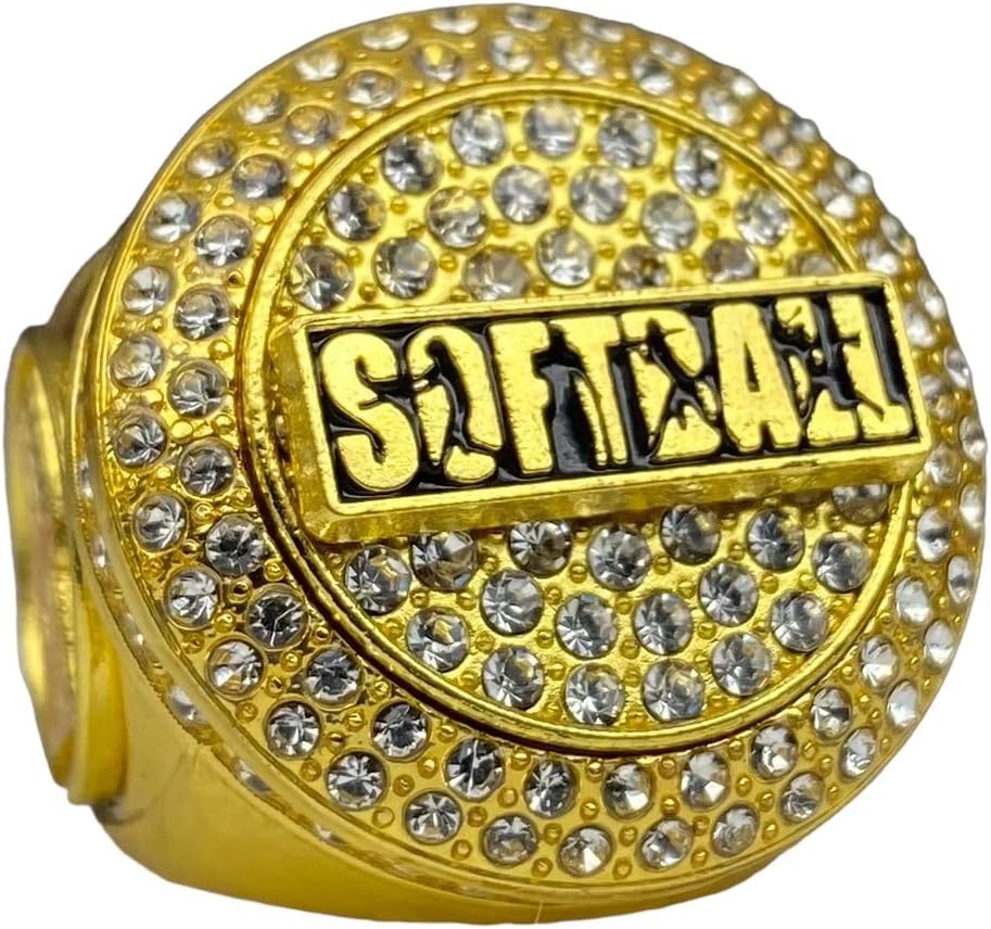 Amazon.com : Legacy Rings Softball Baseball Championship Trophy Ring ...