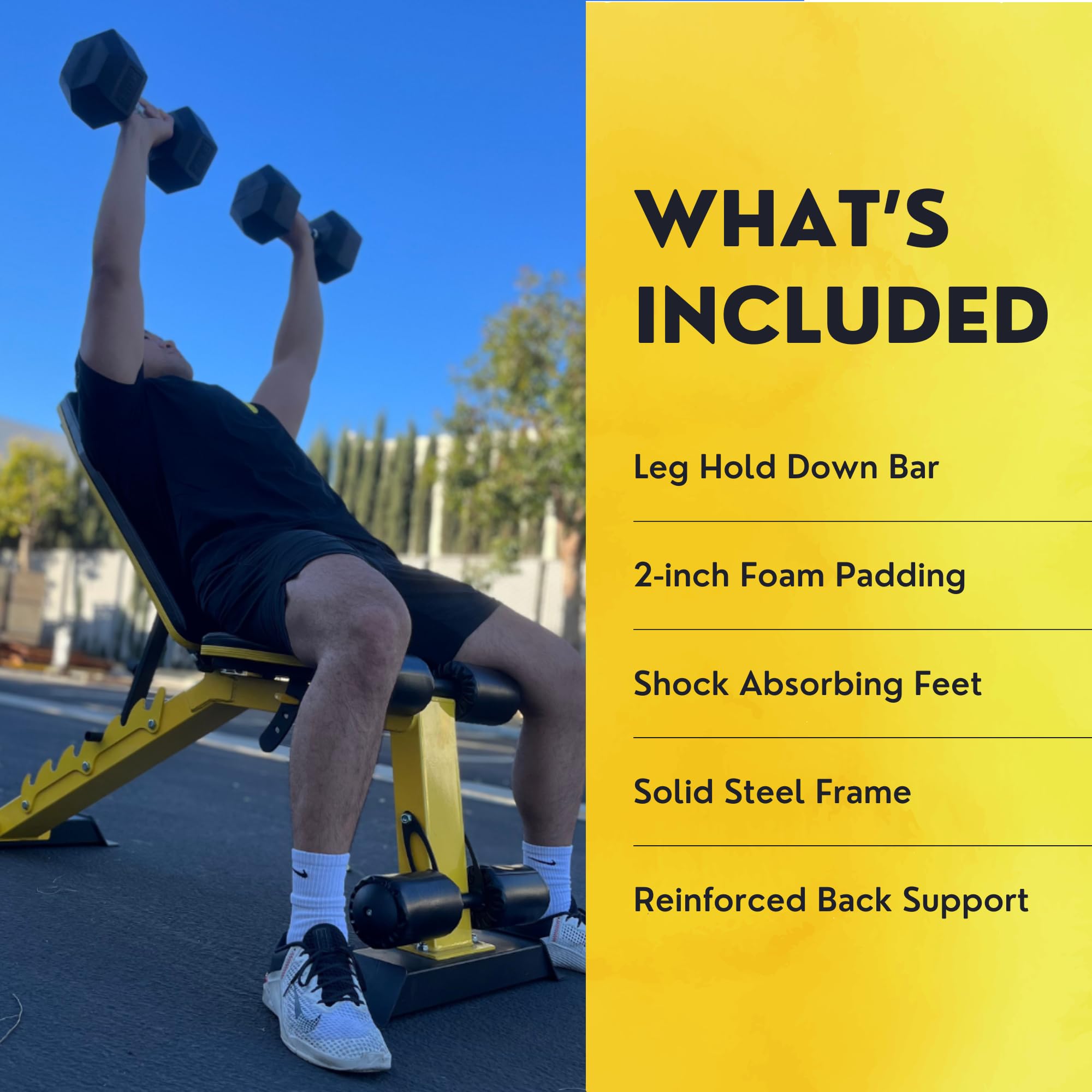 Snapklik.com : HulkFit Heavy Duty Adjustable And Foldable Utility ...