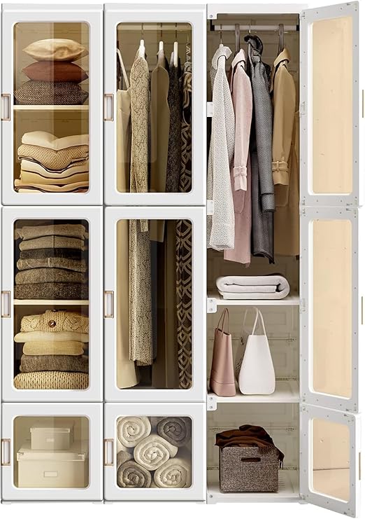 Amazon.com: ANTBOX Portable Wardrobe Closet Storage Organizer for ...