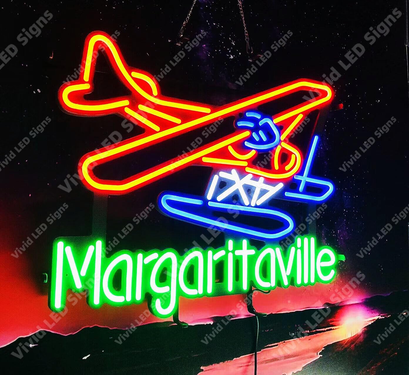 Queen Sense 24"x20" Jimmy Buffetts Margaritavilles Airplane Float Plane ...