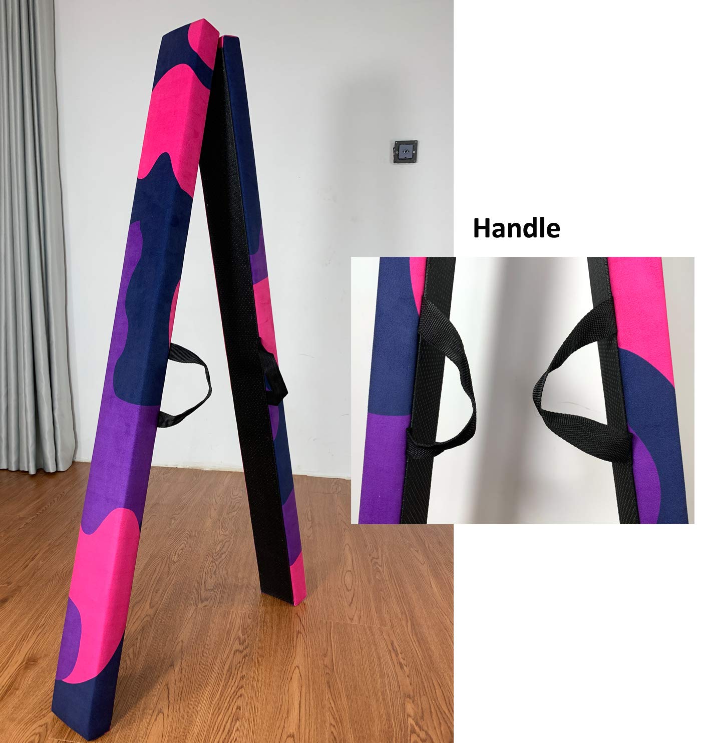 Marfula 8 Ft Gymnastic Balance Beam Wood Folding Balance Beam ...