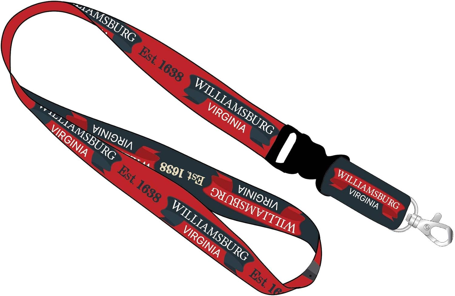 Amazon.com: Williamsburg Virginia Cloth Lanyard with Breakaway Harness ...