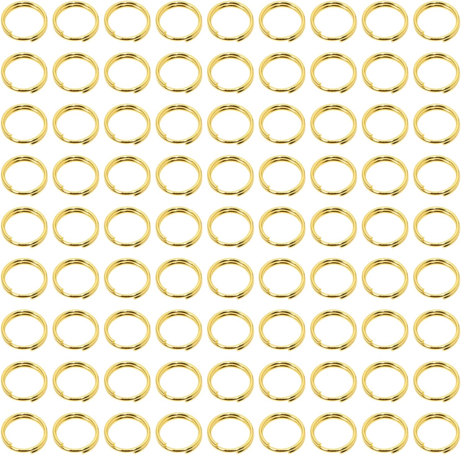 Amazon.com: Shapenty Small Double Loops Split Rings Metal Jump Rings ...
