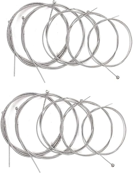 Amazon.com: TUOREN 2 Packs Bass Guitar 5 Strings Set Nickel Plated ...