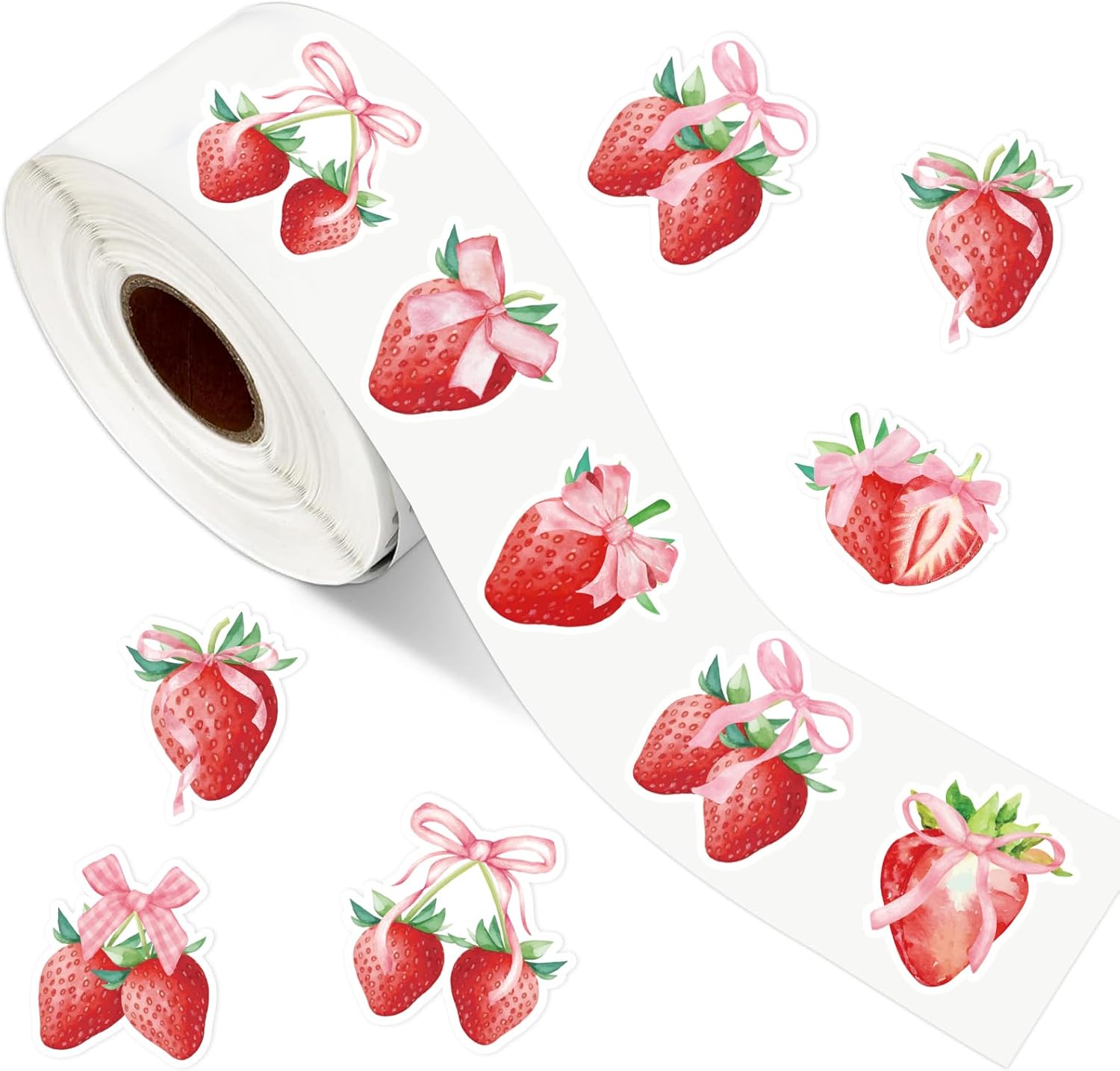 Amazon.com: JarThenaAMCS 1000Pcs Strawberry Coquette Sticker Watercolor ...