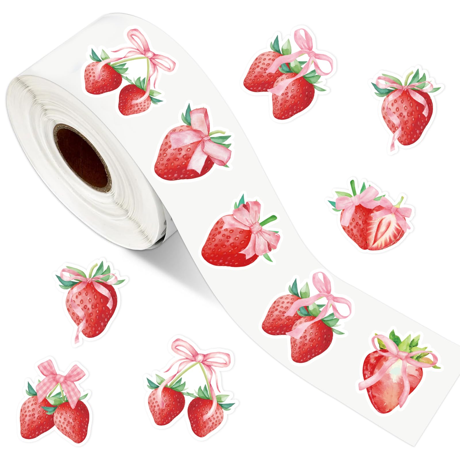 Amazon.com: JarThenaAMCS 1000Pcs Strawberry Coquette Sticker Watercolor ...