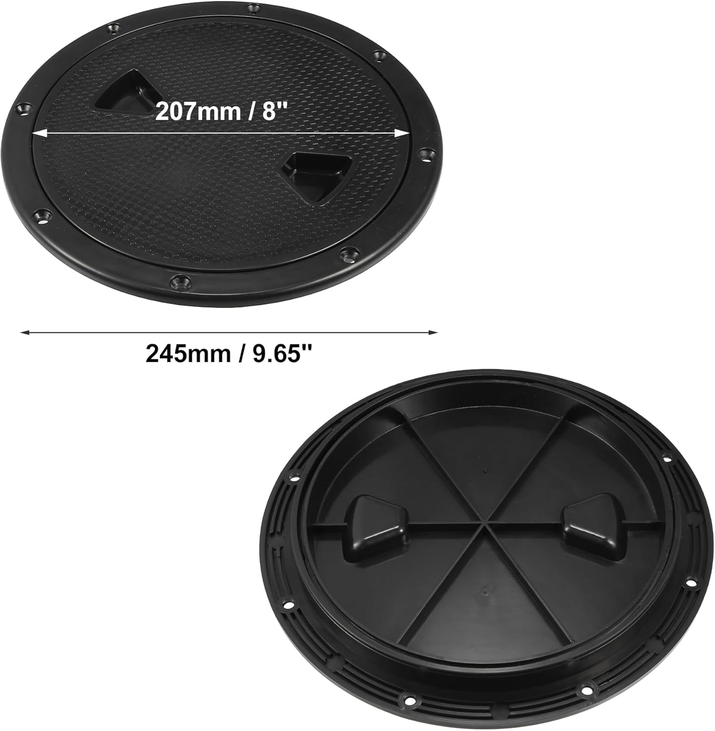 X AUTOHAUX Boat Inspection Deck Plate Hatch Marine Round Inspection ...