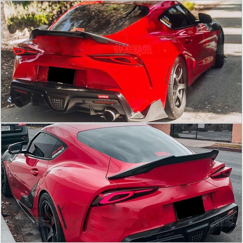 JCING Carbon Fiber Trunk Spoiler fits for Toyota Supra MK5 GR A90 A91 ...