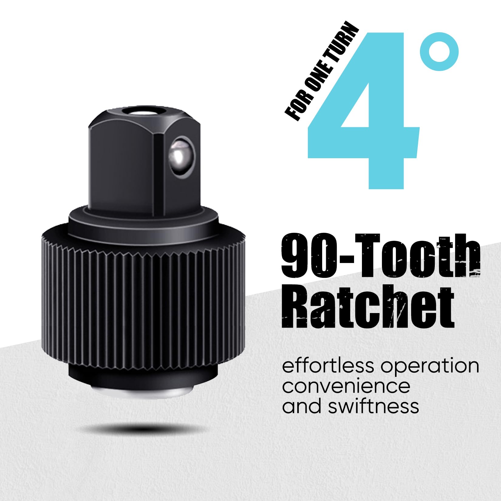 Snapklik.com : 90-Tooth 1/4-Inch Drive Ratchet Wrench, Quick-Release ...