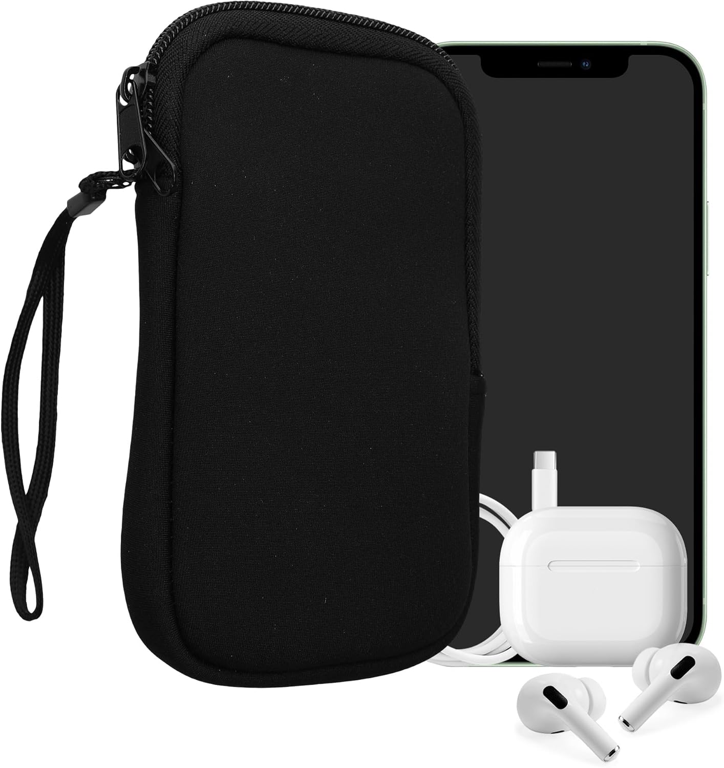 Amazon.com: kwmobile Neoprene Phone Pouch Size L - 6.5" - Universal ...