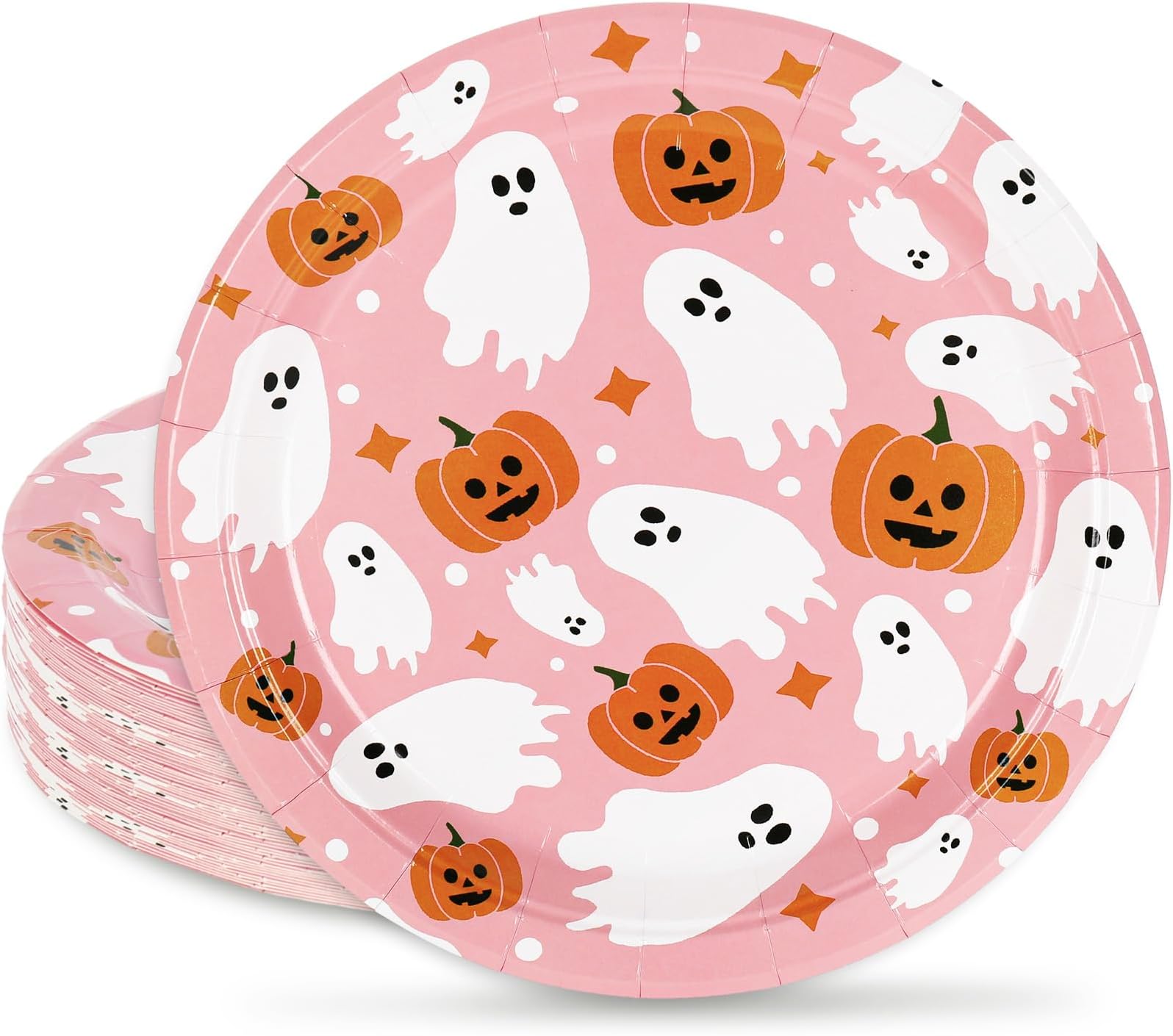 Amazon.com: Roshtia Paper Plate, 200 Pcs Ghost Shape, Disposable ...