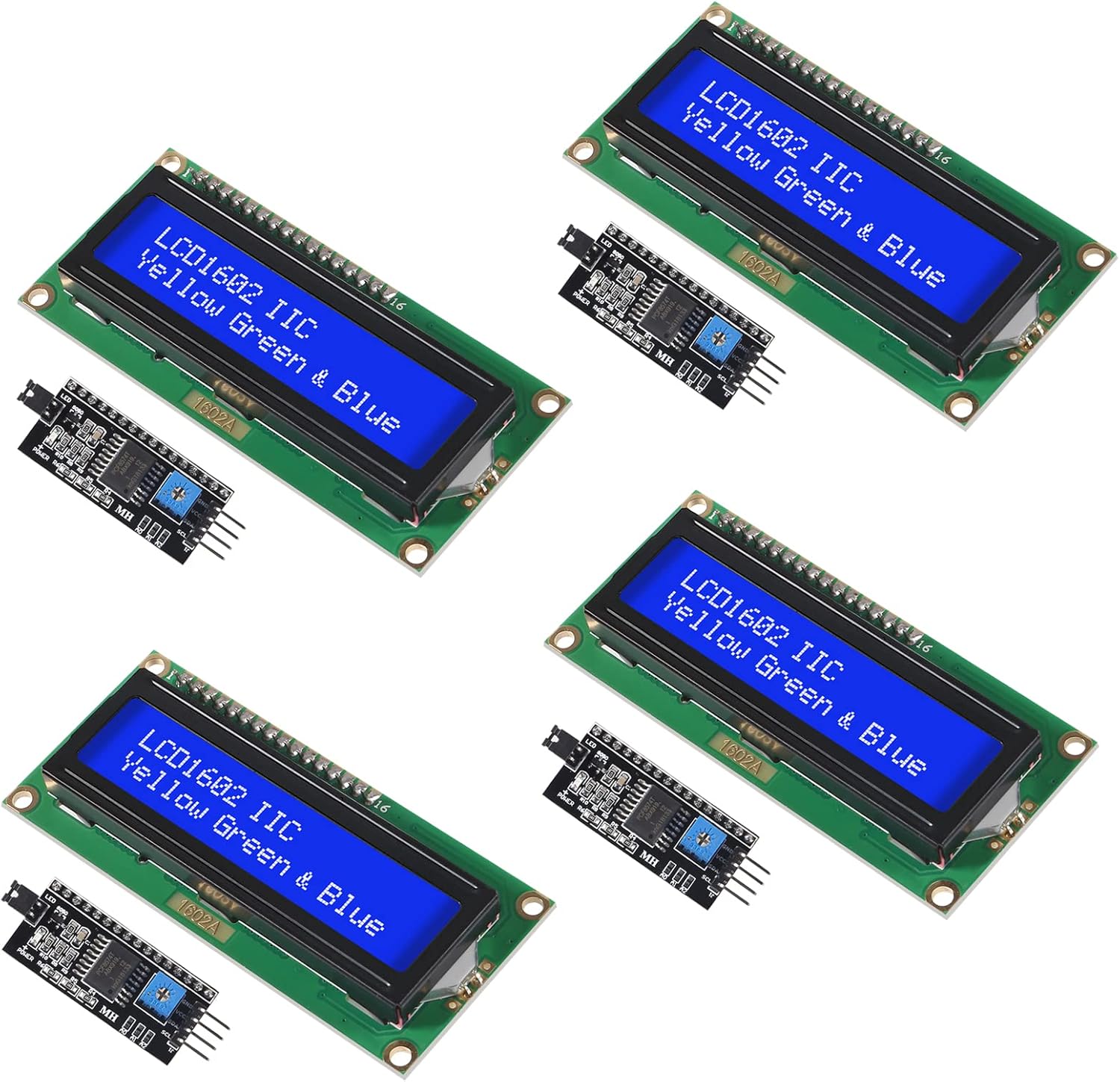 Módulo LCD LCD1602 1602, pantalla azul, pantalla LCD de 16 x 2 ... Módulo LCD LCD1602 1602, pantalla azul, pantalla LCD de 16 x 2 ...