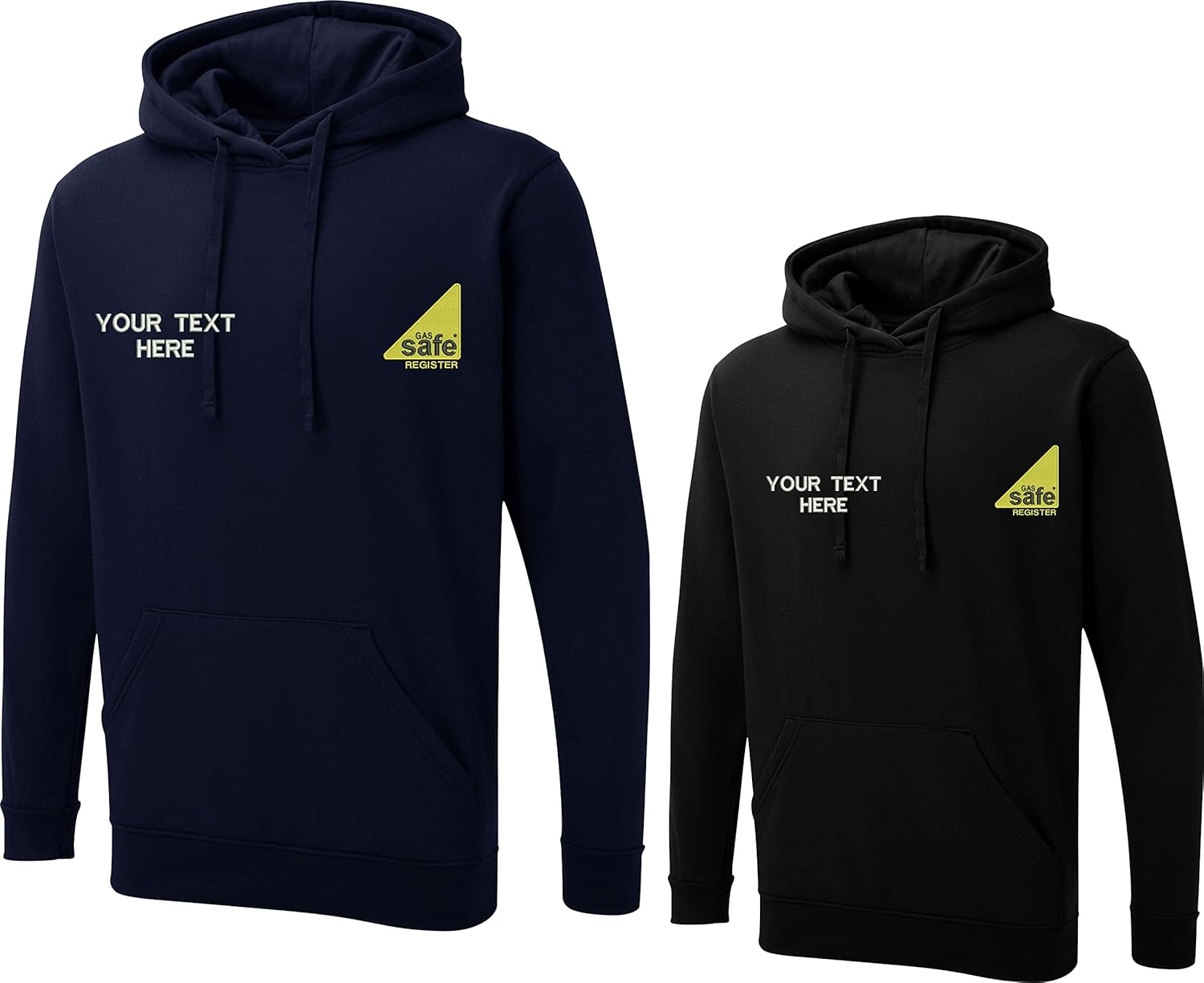 Personalised Embroidered Gas Safe Hoodie, Officially Registered Merch ...