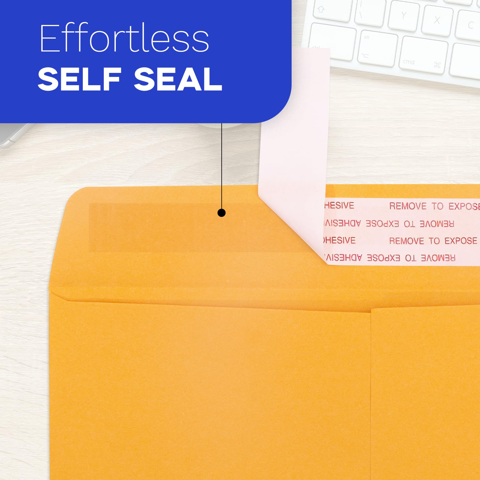Snapklik.com : Manilla Envelopes 9x12 Self Seal 100 PCS, Goefun Brown ...