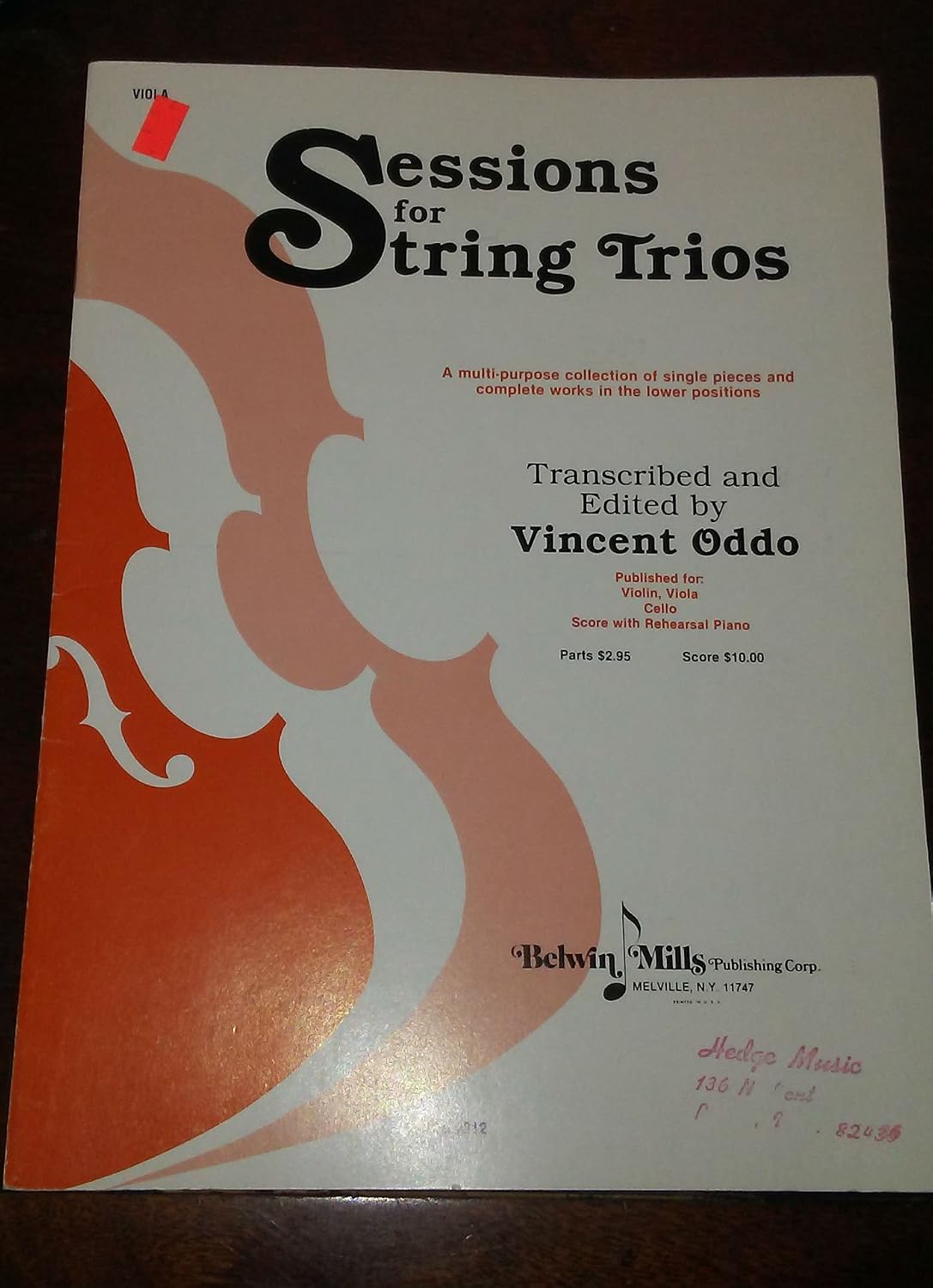 Amazon.com: Sessions for String Trios - Viola Edition: Vincent Oddo: Books