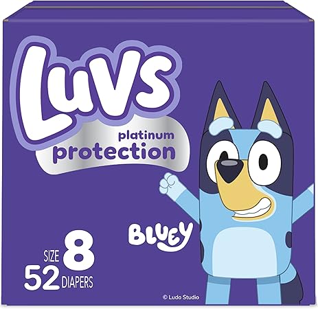 Amazon.com: Luvs Platinum Protection Baby Diapers, Size 8, 52 Count : Baby
