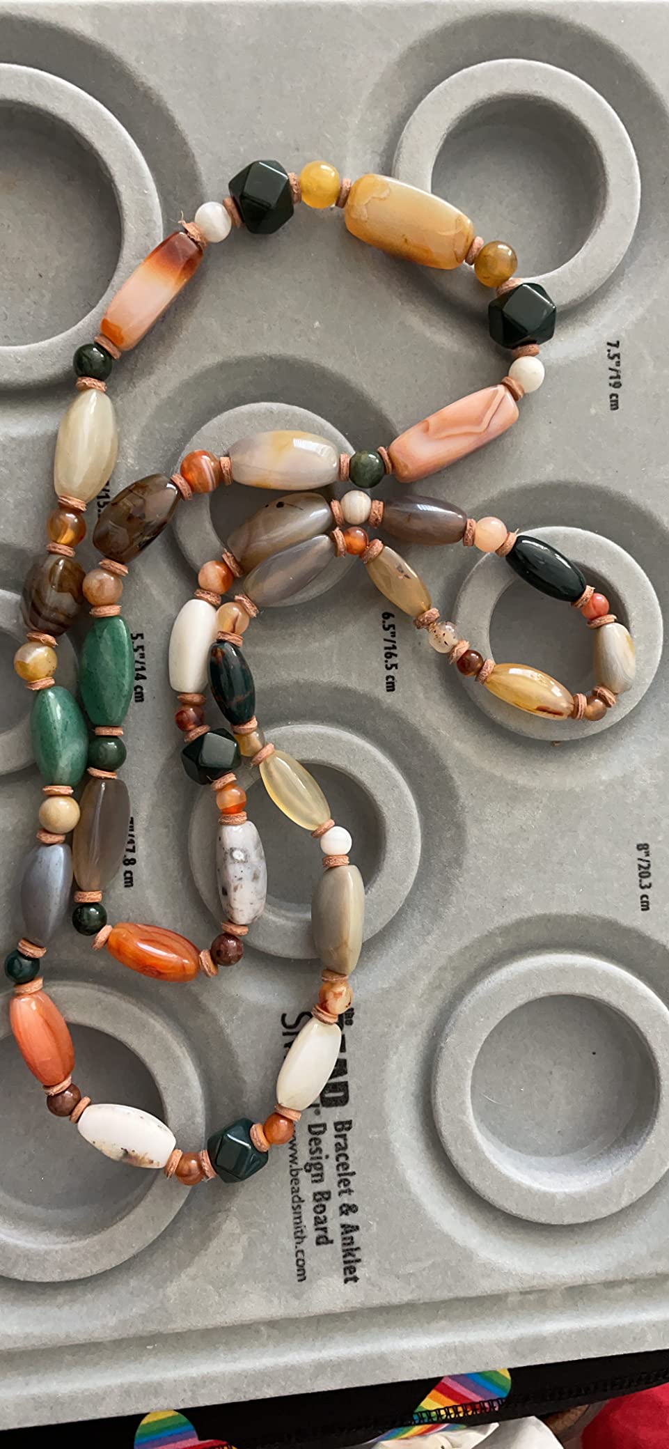 Amazon.com: Over 500 Natural Leather Spacer Beads for Jewelry Making ...