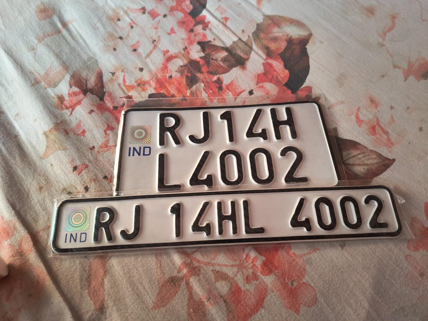 PUNCH_PLATES - Bike Number Plates with Frames Front & Back Combo Pack ...
