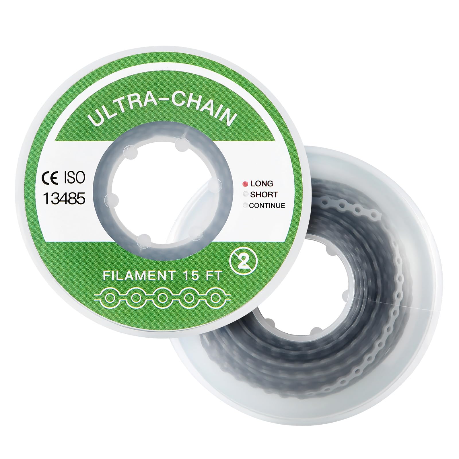 Jmu Orthodontic Elastic Power Chain For Braces 15feet Roll Long ...