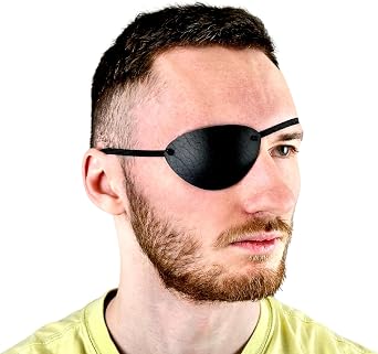 Amazon.com: Premium Handmade Leather Eye Patch with Soft Foam Padding ...