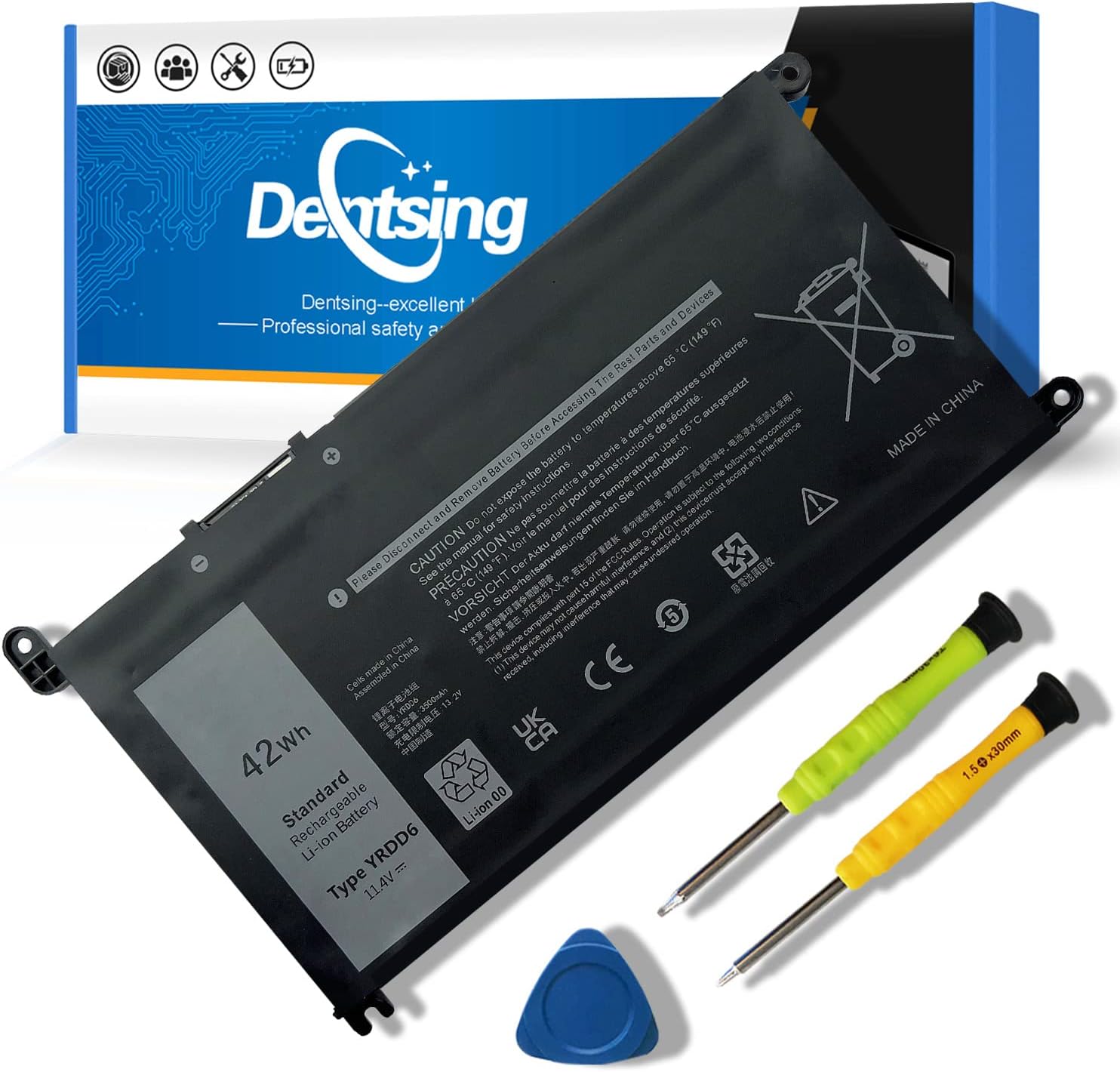 Amazon.com: Dentsing 42Wh YRDD6 Laptop Battery for Dell Inspiron 7586 ...