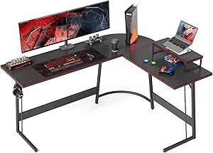 CubiCubi L Shaped Gaming Desk Computer Office Desk, 170 cm Corner Desk ...