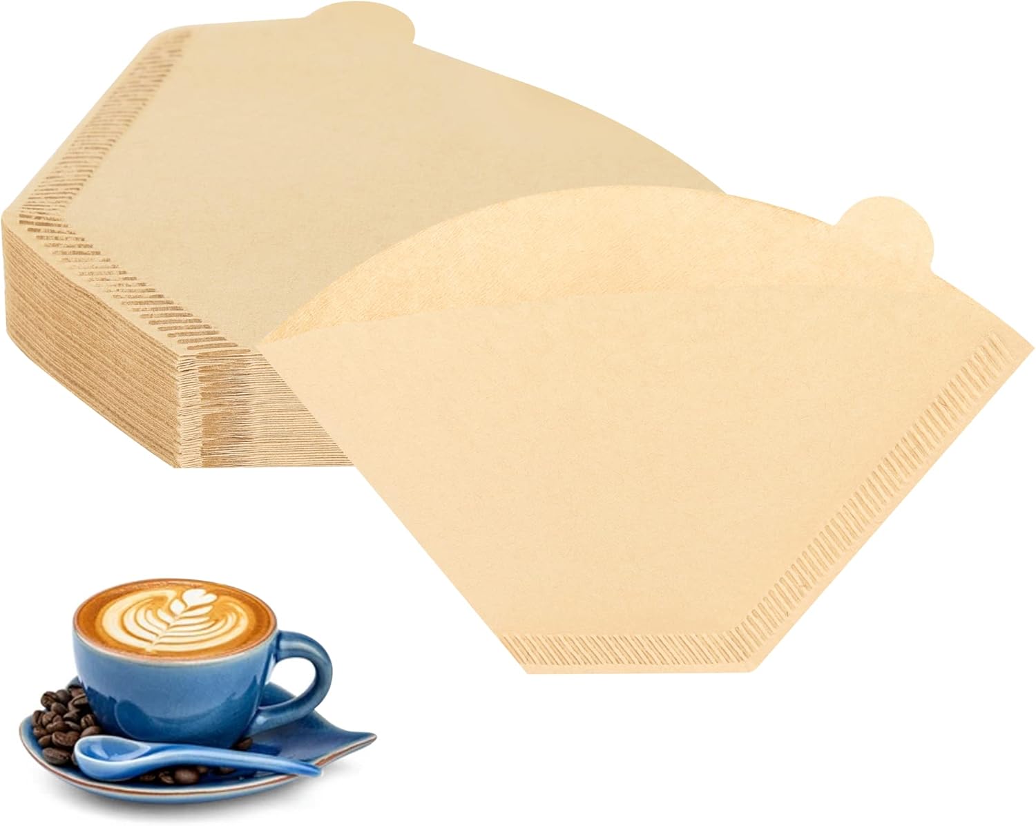 Amazon.com: Hogurity Coffee Filters 2, 100 Count Disposable #2 Cone ...