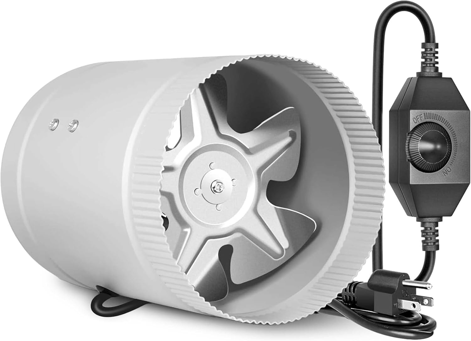 YSSOA 6 Inch Inline Booster Duct Fan with Speed Controller, HVAC ...