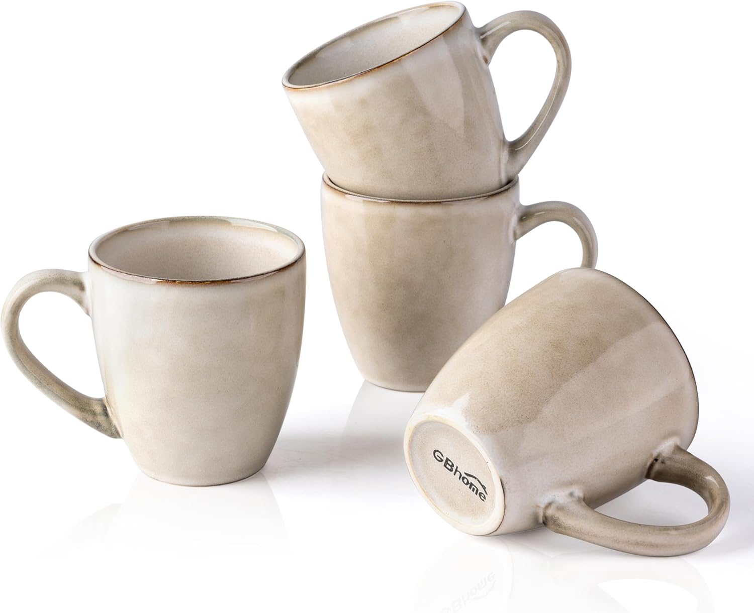 Amazon.com: GBHOME Ceramic Coffee Mugs Set of 4, 12oz Stoneware Coffee ...