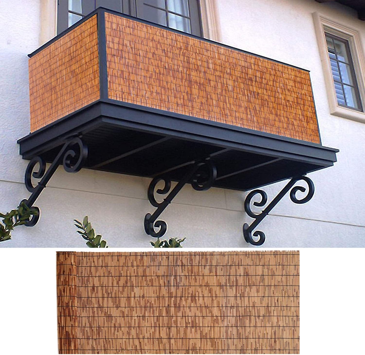 Amazon.com : YPINKZ Bamboo Privacy Fencing Outdoor Reed Fence Garden ...