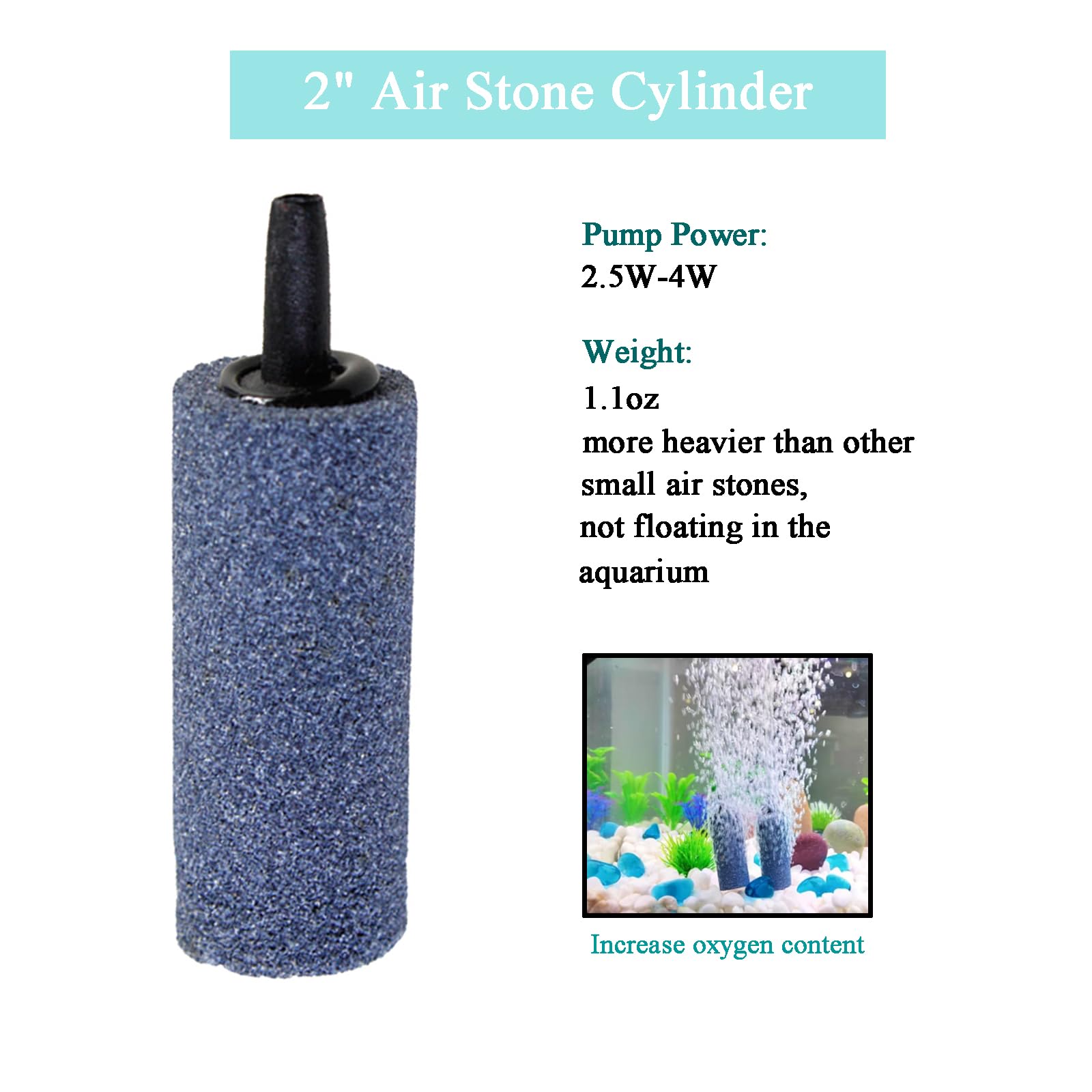 Snapklik.com : Aquarium Air Stones 2 Inch 12 Pack, Bubble Stone ...