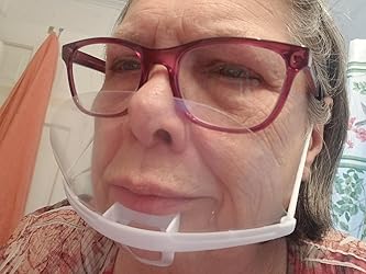 Amazon.com: 10 Pieces Transparent Mouth Mask Transparent Face Mask ...