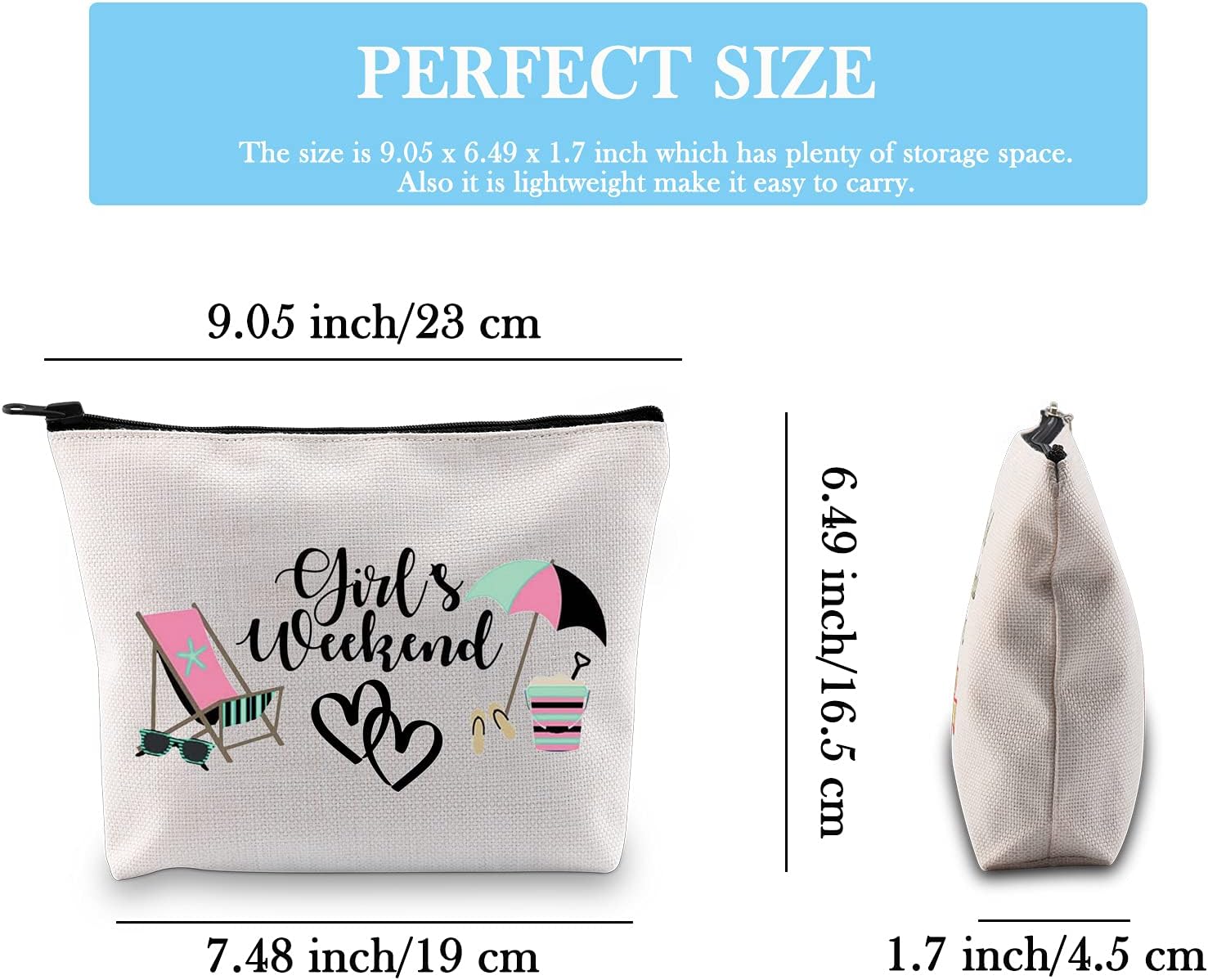 Girls Weekend Gift Girls Getaway Gift Girls Trip Makeup Bag Travel ...