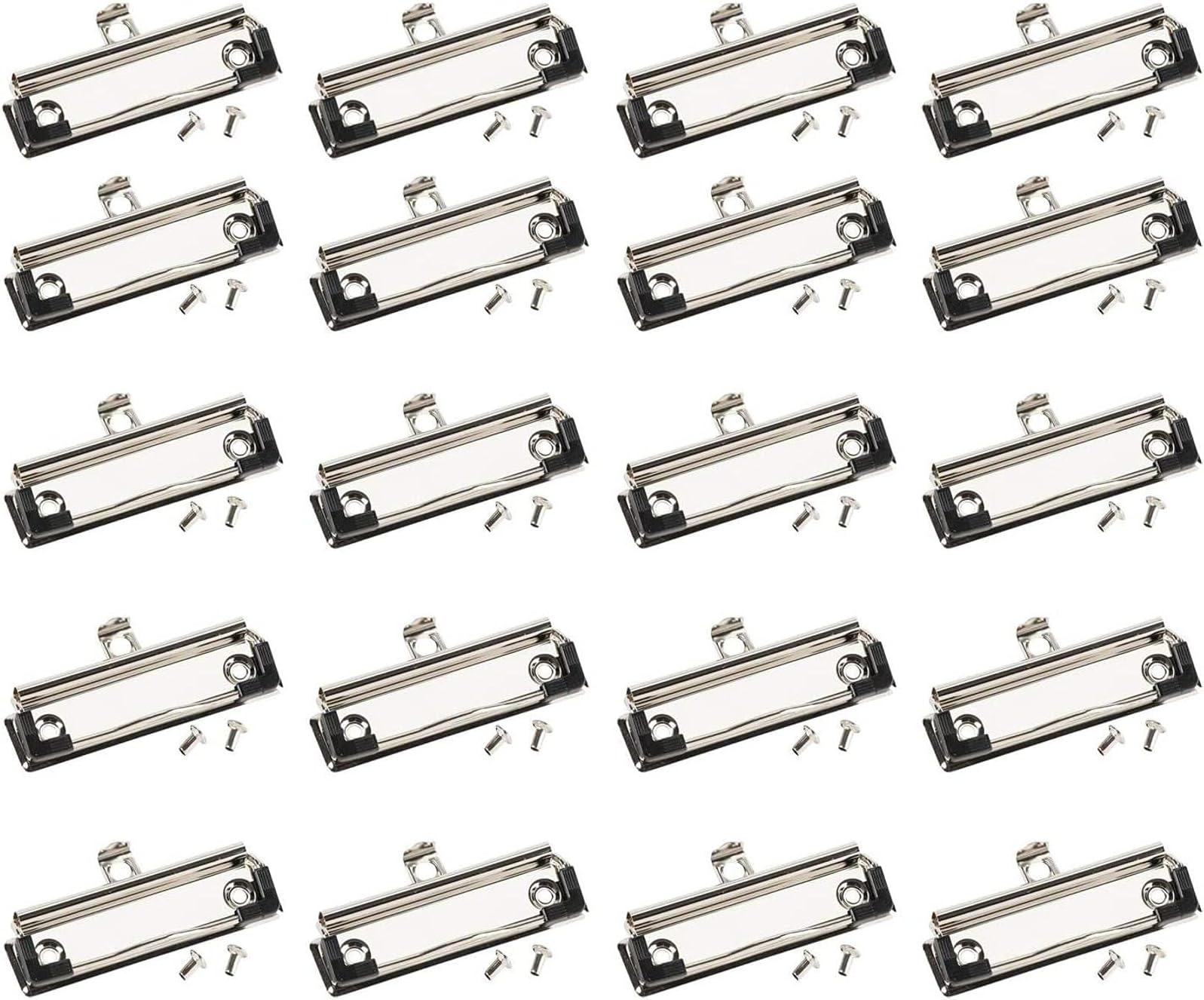Amazon.com : Meetory 15 Pack Clipboard Clips 3.94" Mountable Stainless ...