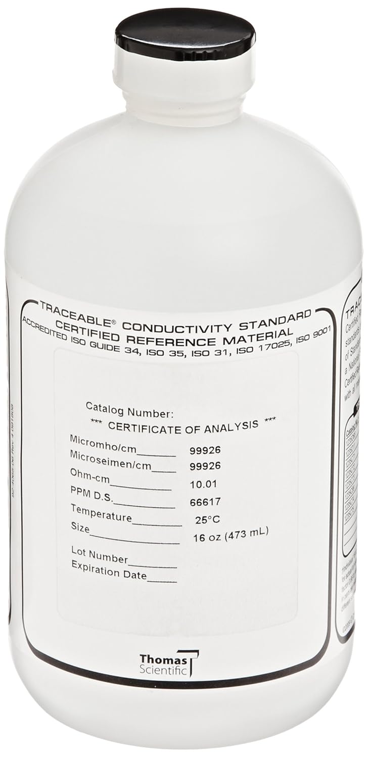 Thomas Traceable Conductivity Calibration Standard, NIST/17025 A2LA ...