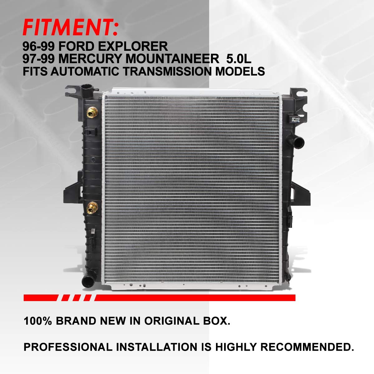 AC Condenser For 2009-14 Ford F-150 5.4L 6.2L 4.6L Aluminum With