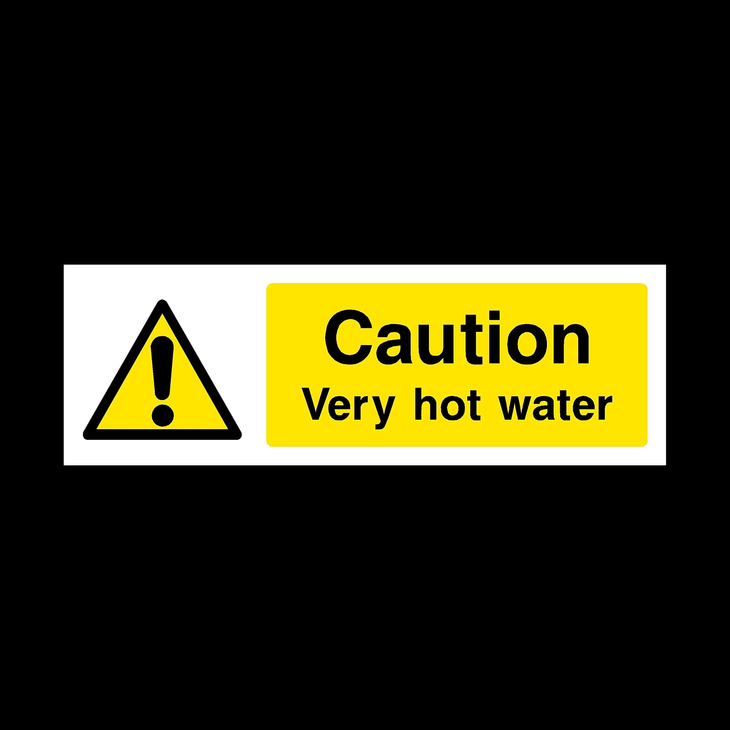 Caution Very Hot Water Sticker/Self Adhesive Sign - Food Hygiene/Hot ...