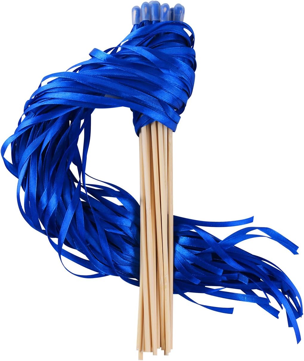 Amazon.com: Wishprom Ribbon Stick Wands Streamers for Wedding Party ...