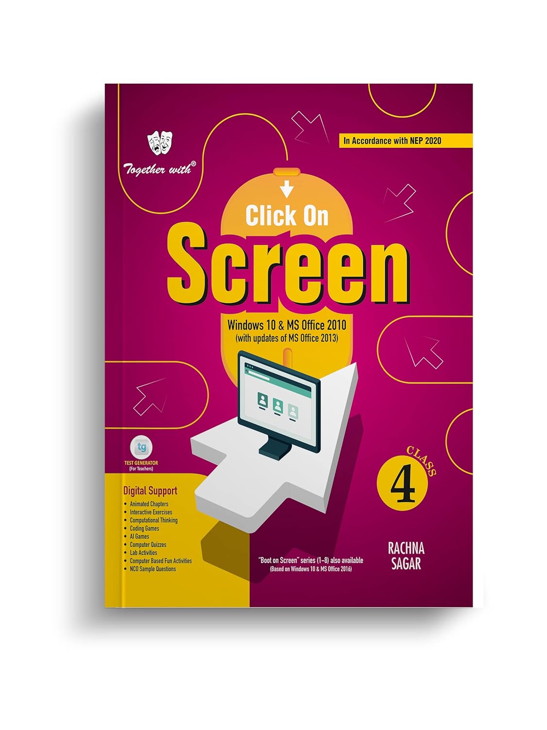 Together With Click On Screen Windows 10 & Microsoft Office 2010, 2013 for Class 4 Computer Book ...