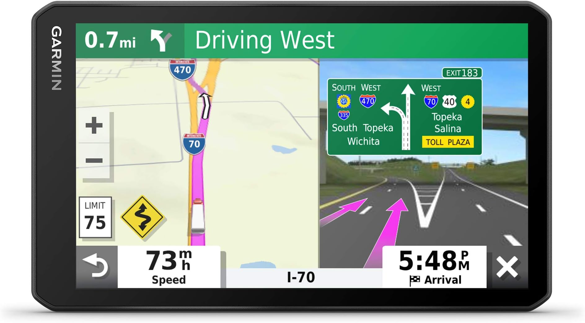Amazon.com: Garmin 010-02313-00 dezl OTR700, 7-inch GPS Truck Navigator ...