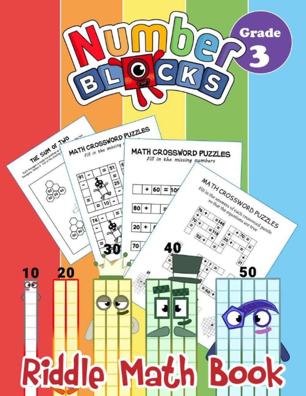 Numberblocks Riddle Math Book Math Workbook Grade 3 Kids Ages ...
