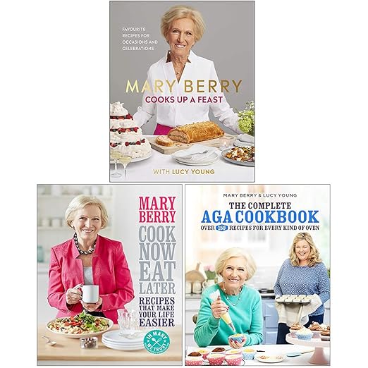 Mary Berry Collection 3 Books Set (Mary Berry Cooks Up A Feast, Cook ...