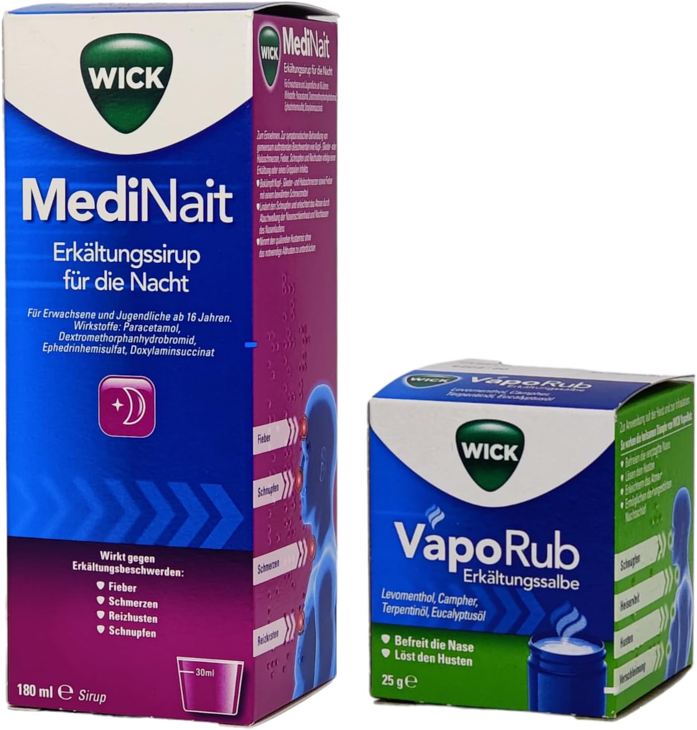 Wick MediNait Erkältungssirup für die Nacht I lindert ...