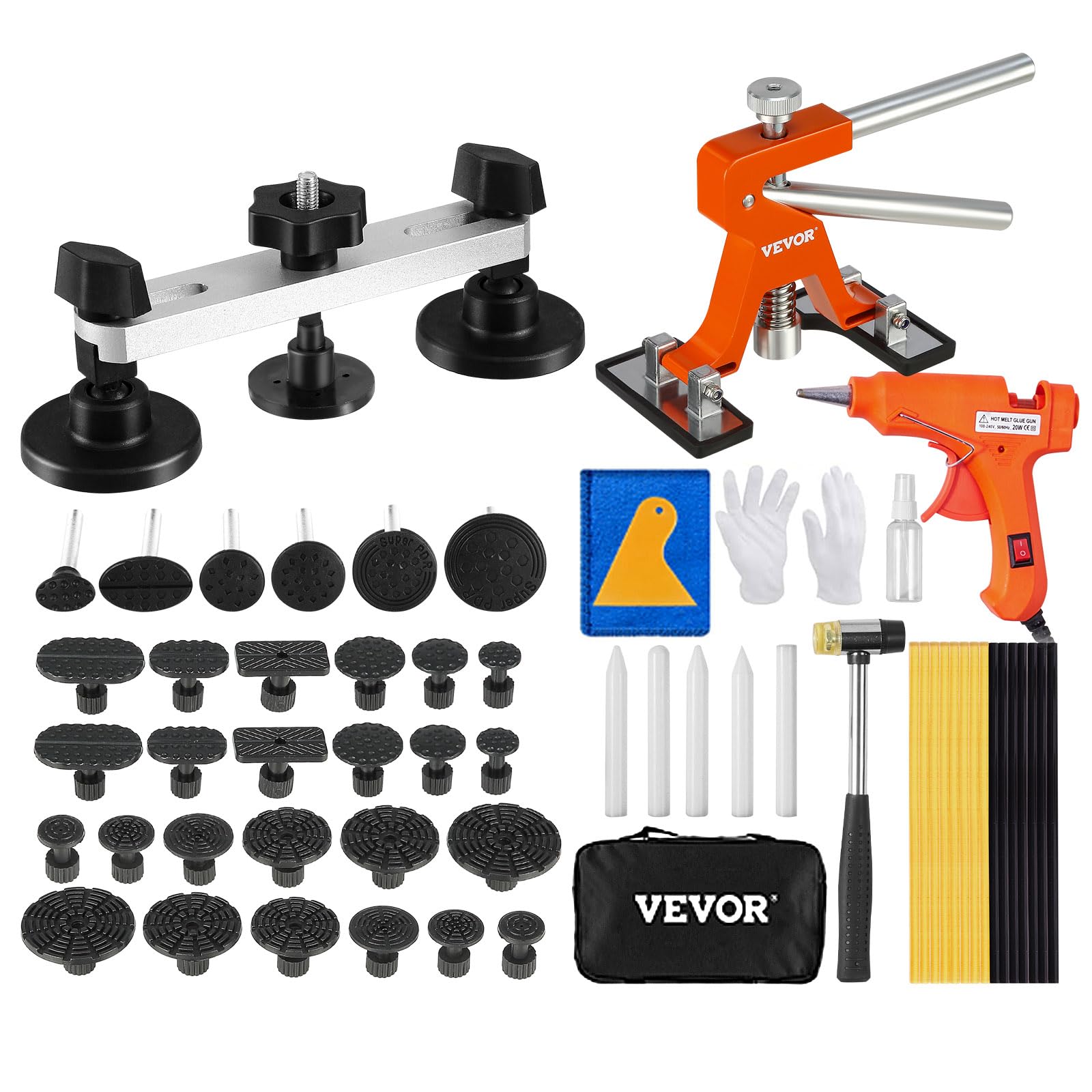 Amazon.com: VEVOR Car Dent Puller Kit, Golden Lifter and Bridge Puller ...