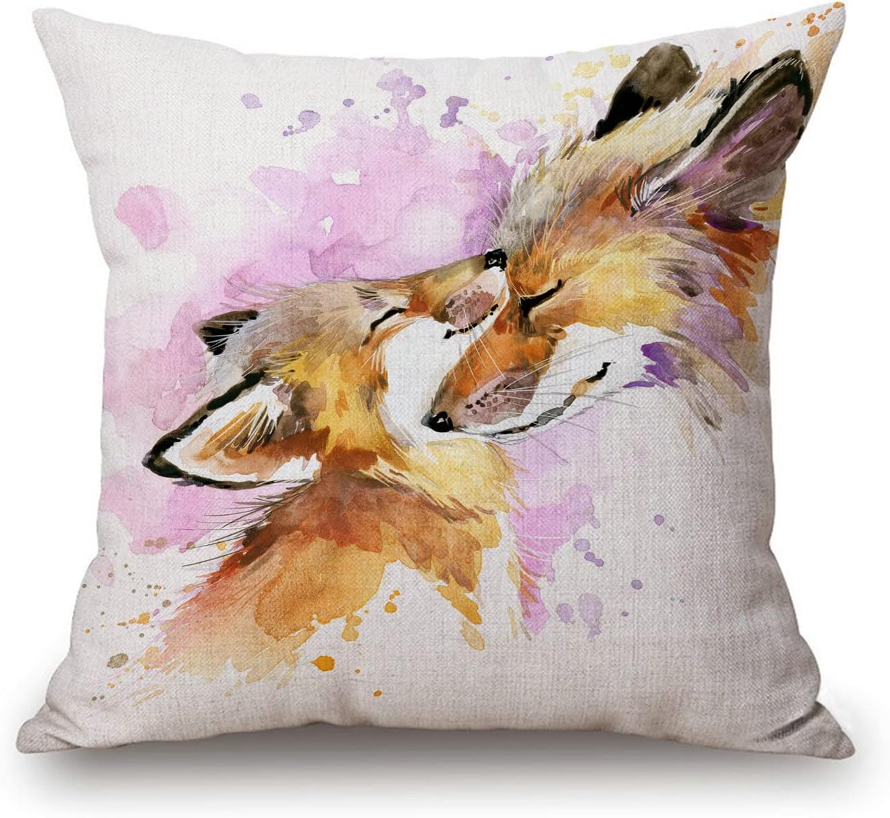 Amazon.com: Solekla Animals Motherhood Pillow Cover Cotton Linen ...